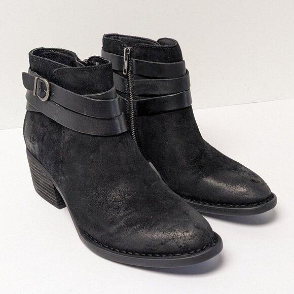 Born | Shoes | Born Payton Ankle Boots Black Suede Womens 8 | Poshmark